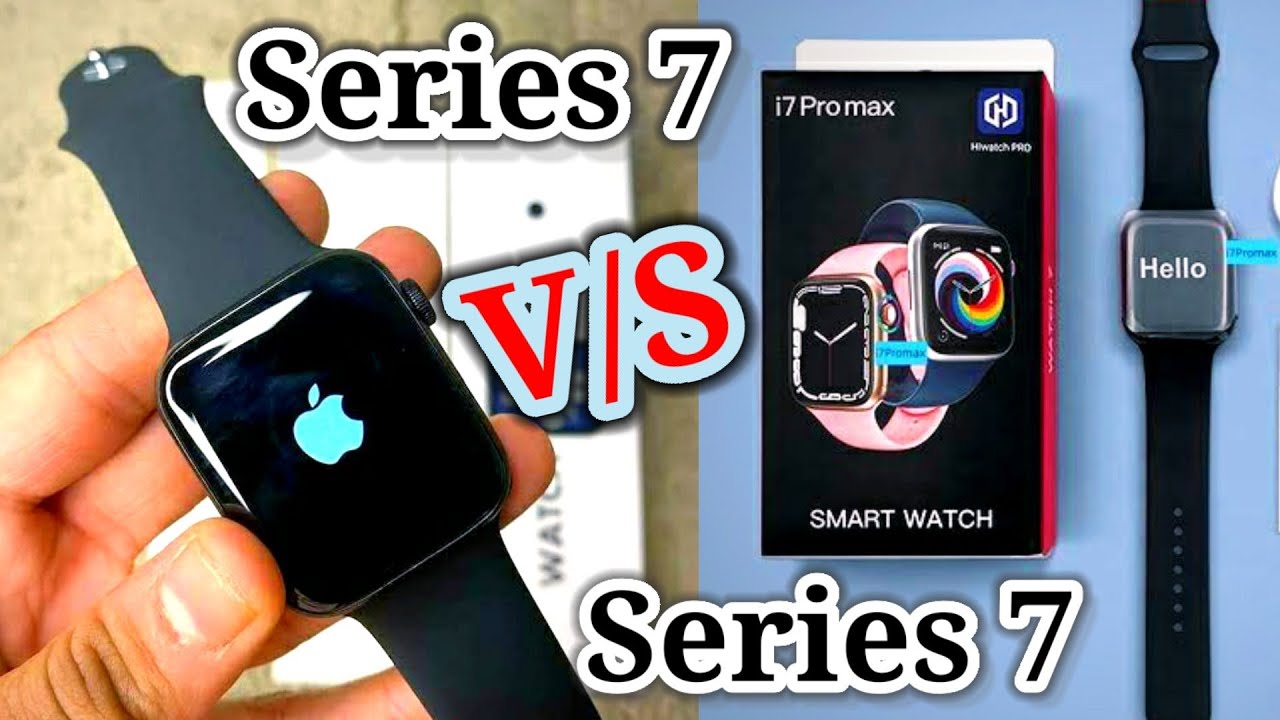 i7 Pro Max V/s Series 7 Clone Watch💥 ️|| i7 Pro Max and Apple🍎 Series 7 ...