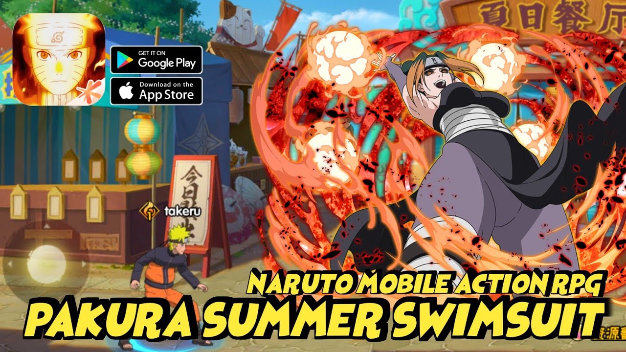 New Event & Ninja B Pakura Summer Swimsuit!! Naruto Mobile ARPG - YouTube