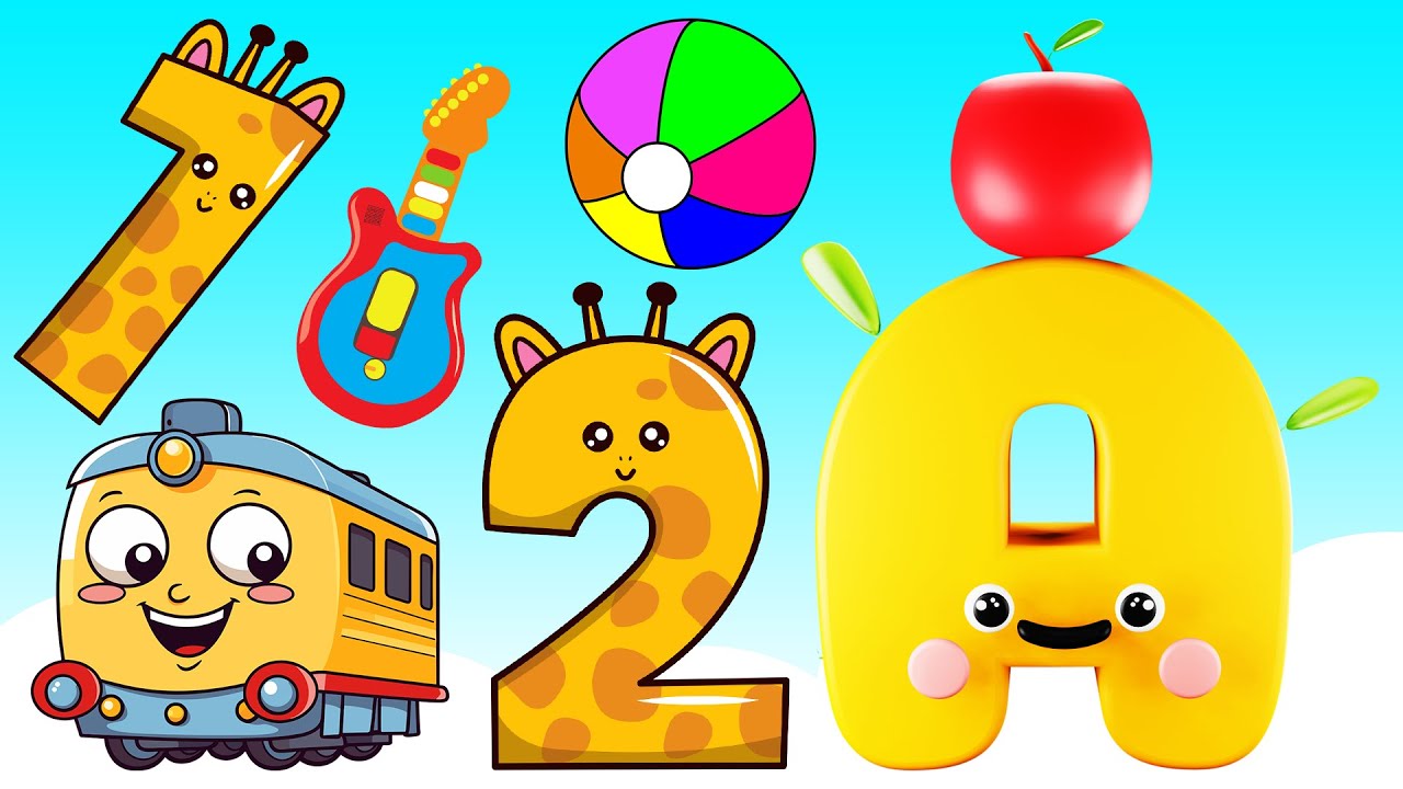 ABC and 123 Learning Videos Toddlers + Nursery Rhymes & Kids Songs+ ...