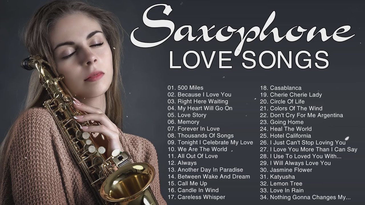 Greatest 500 Romantic Saxophone Love Songs - Best Relaxing Saxophone ...