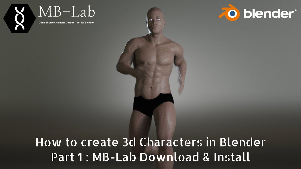 How to make 3D Characters in Blender - MB Lab | MB Lab Download and Install | How to create 3d ...