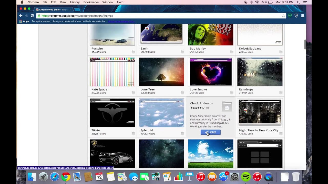 How to get a background theme on google chrome - YouTube