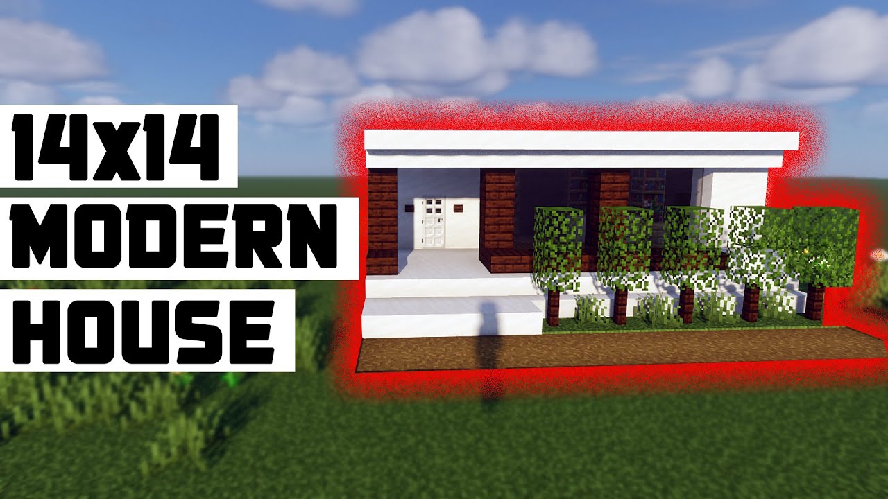 How to build a Easy Modern house 14x14 - Tutorial #13 - YouTube