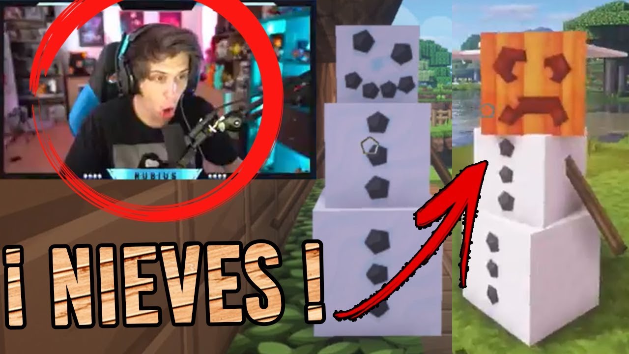 RUBIUS invoca MUÑECO DE NIEVE y lo ECHA A PERDER | Minecraft #21 - YouTube