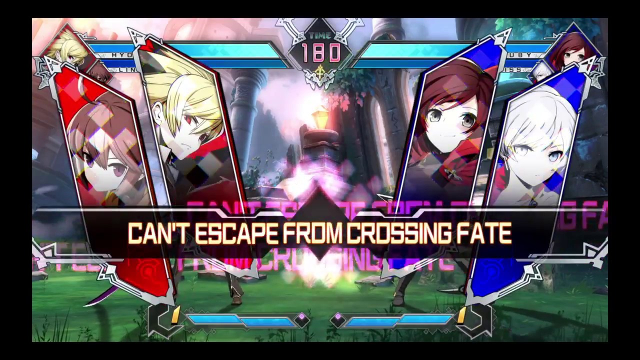 BLAZBLUE CROSS TAG BATTLE - Hyde & Linne VS Ruby & Weiss - YouTube