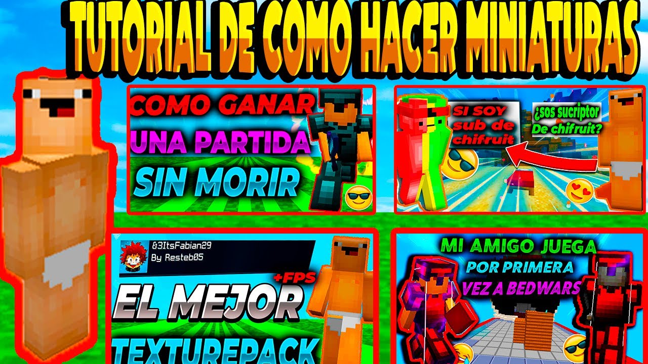 miniaturas tutorial de minecraft bedwars y skywars /alexo - YouTube