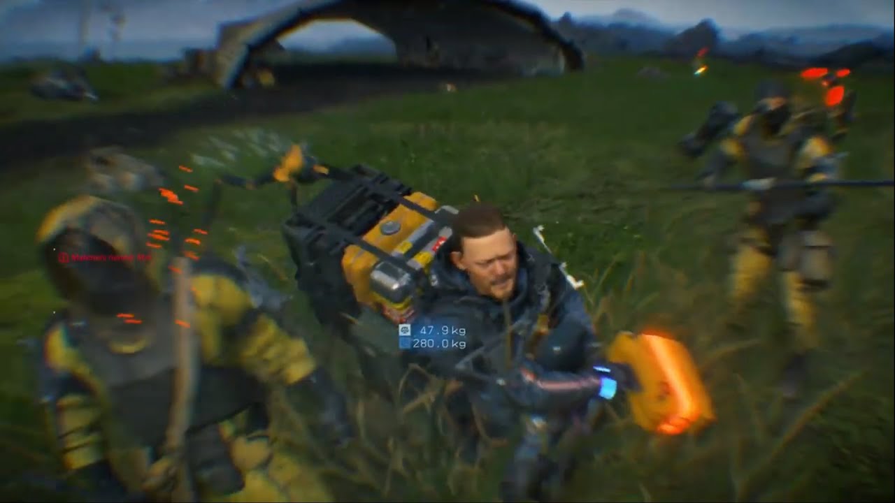 DEATH STRANDING Fighting through a mule camp - YouTube