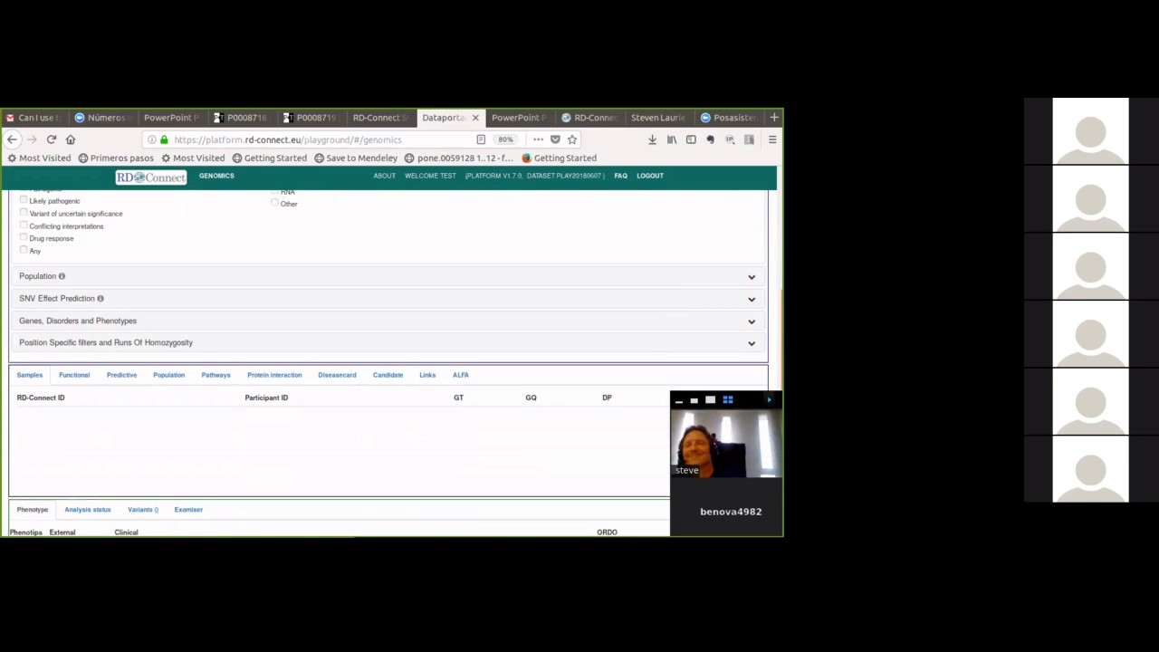 Webinar "Genomic analysis quick and easy: RD-Connect Genome-Phenome ...