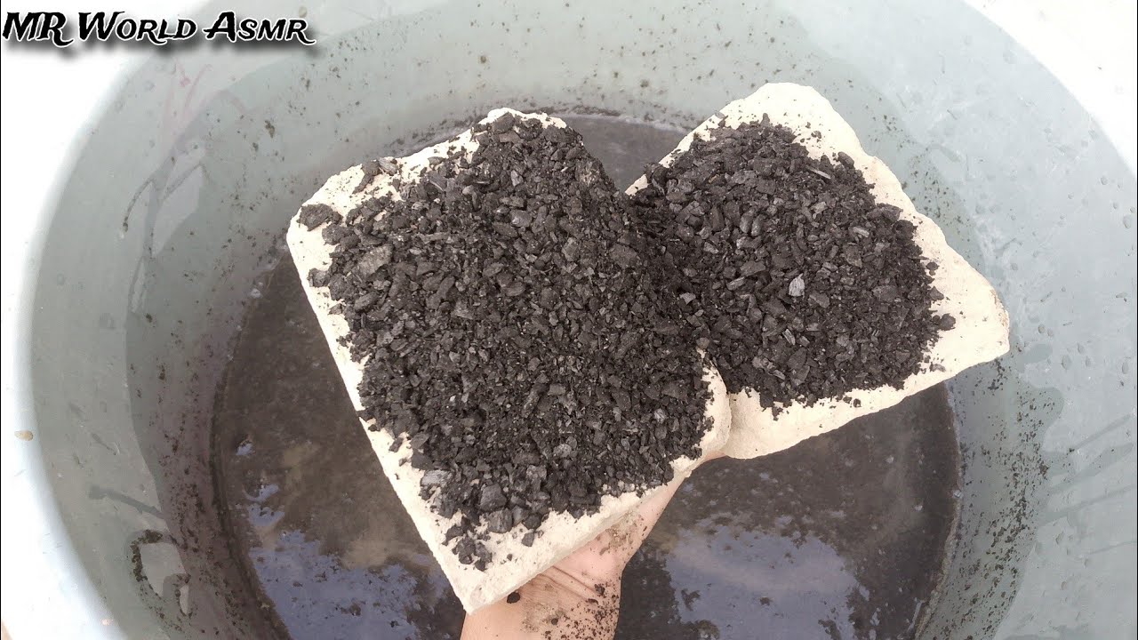 New Black mud dirt water crumbling 🔥with satisfying crumbling video ...