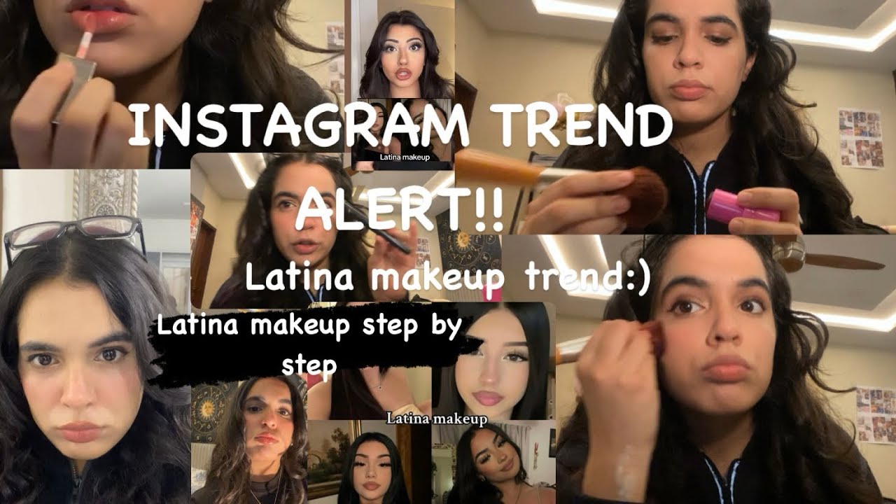 Latina makeup tutorial | viral instagram trend | makeup with me - YouTube