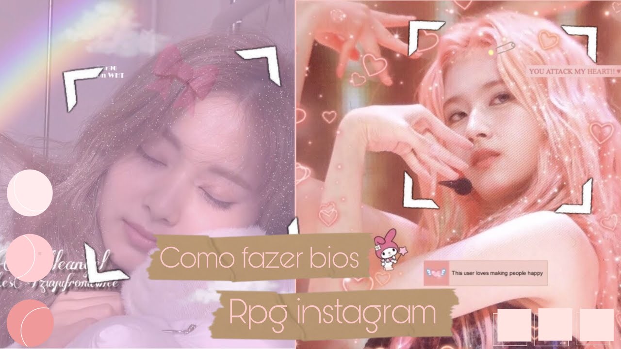 Como fazer bios para rpg do instagram - YouTube