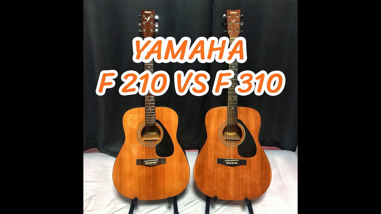 รีวิวเสียง YAMAHA F210 vs F310 Comparison - YouTube