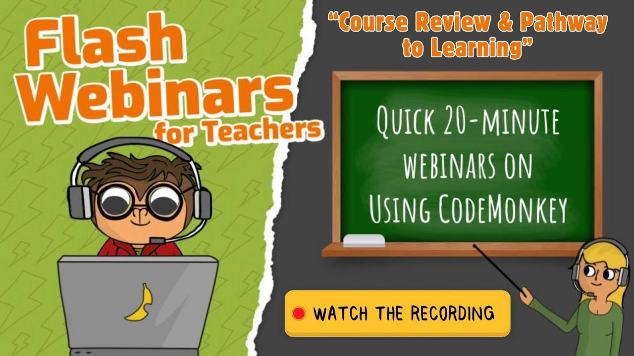 ⚡FLASH⚡Webinars for Teachers | Course Review & Pathway to Learning | Coding Courses - YouTube