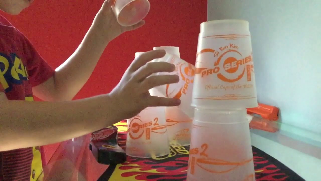 CUP STACKING!!!!! - YouTube