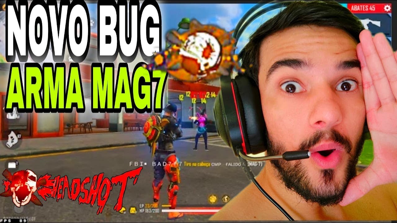 NOVO BUG COM A ARMA MAG7 NO FREE FIRE para SAMSUNG,A3,A5,A6,A7,J2,J5,J7 ...