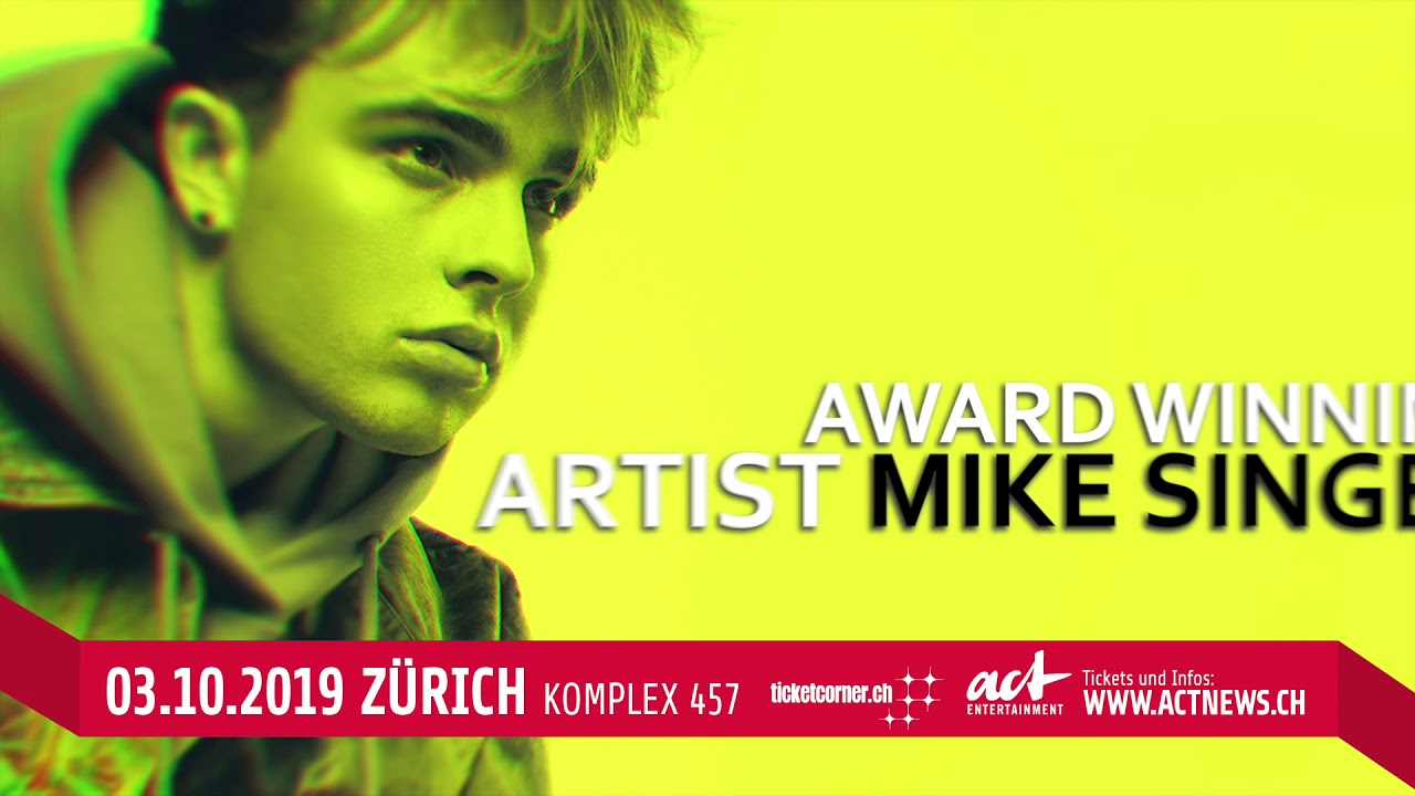 Mike Singer - Trip Tour 2019 | 03.10.2019, Zürich - Komplex 457 - YouTube