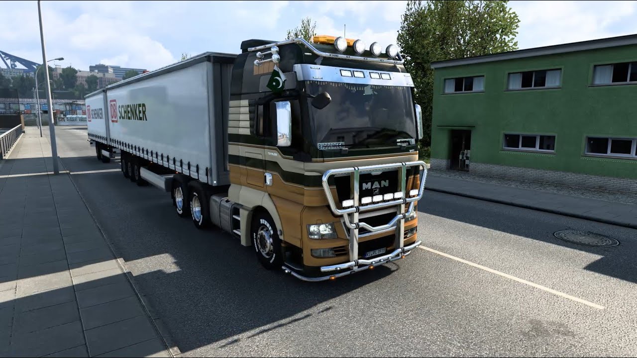 Double Container Tires to Kassel Germany MAN TGX XXL | Logitech G29 ...