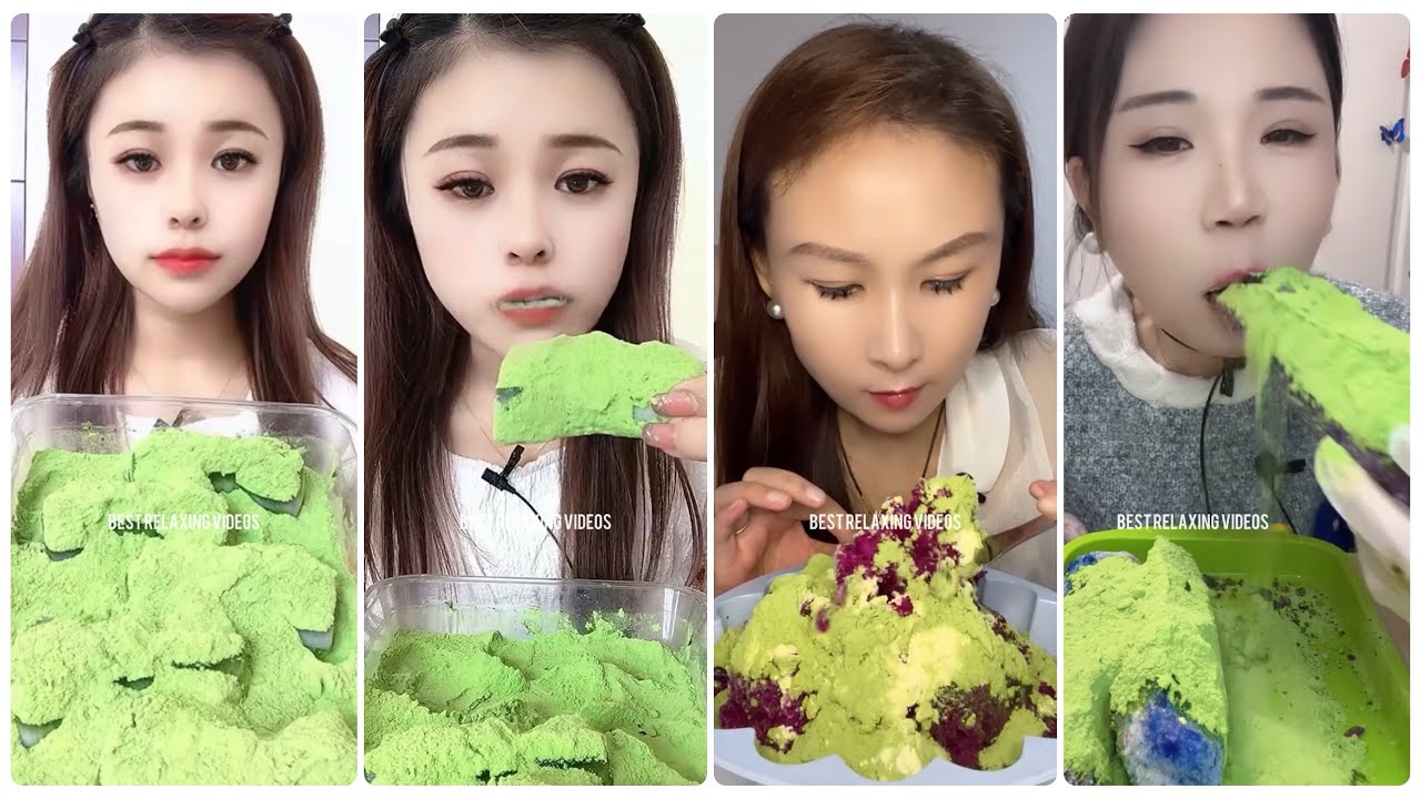 Satisfying Matcha Powdered Ice Mukbang – ASMR Crunch Fest! - YouTube