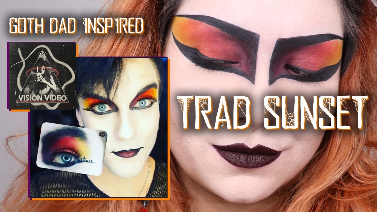 Maquiagem TRAD GOTH - Sunset/pôr do sol - Degradê insp Goth Dad from ...