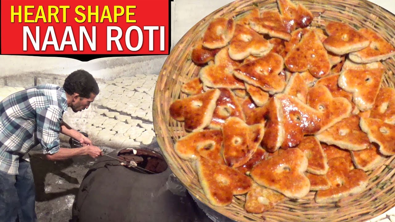 Heart Shape Naan Roti Making For 2000 People | Naan Recipe | #FoodFerry ...