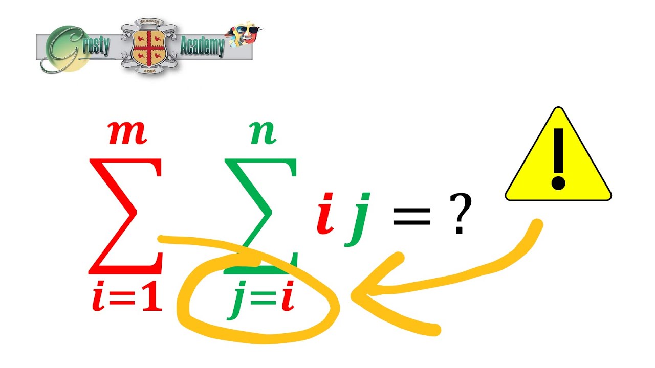 How to Solve Double Summation Questions with Dependent Indices - YouTube