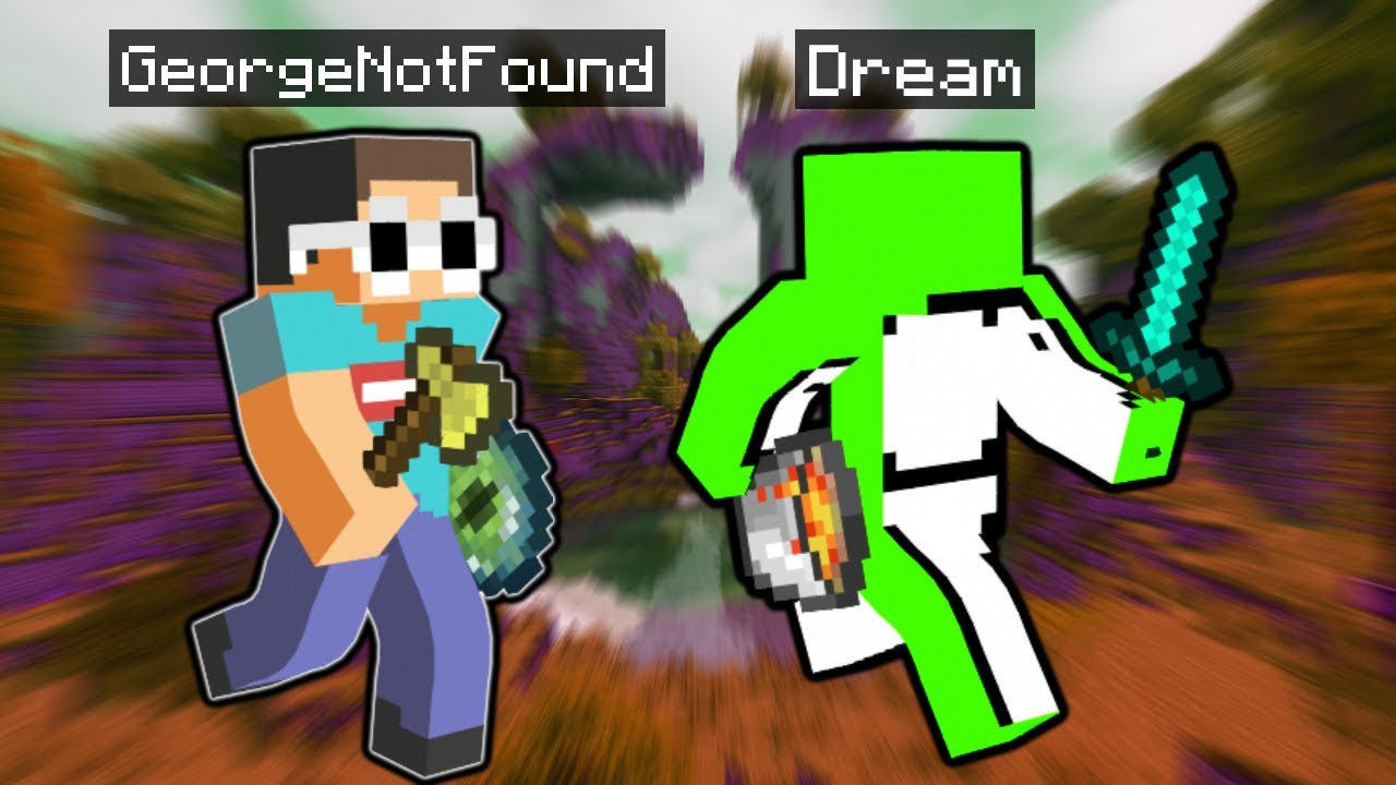 George talks to Dream while he speedruns Minecraft - YouTube