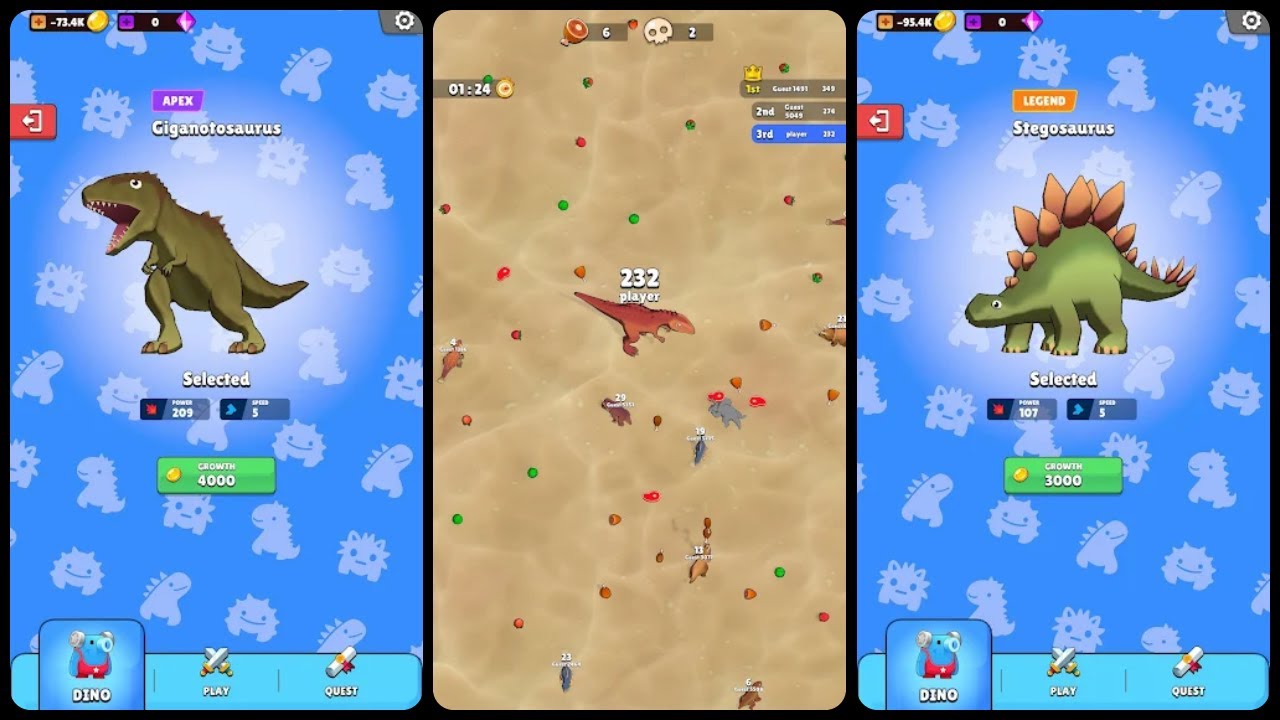 Dino Rumble Gameplay Android - YouTube