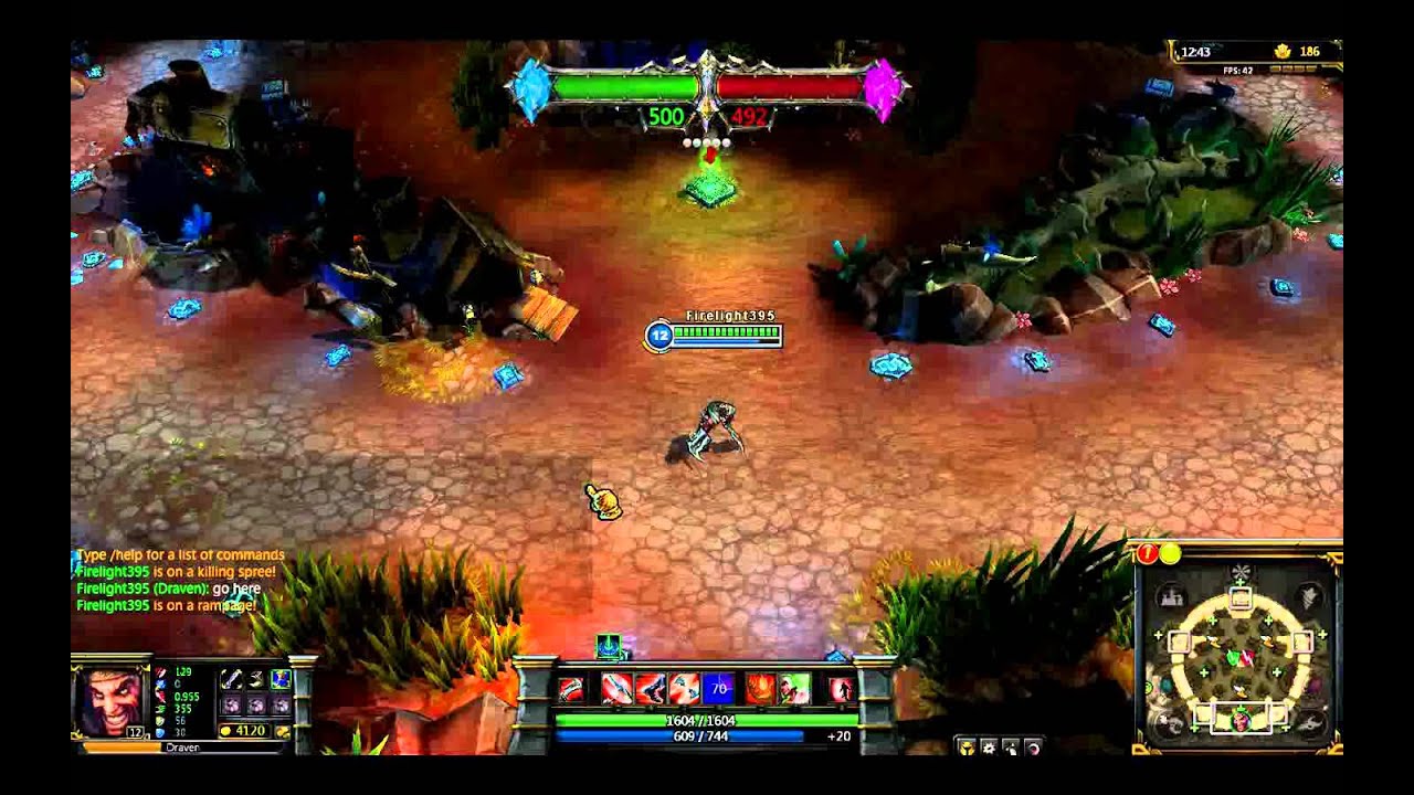 League of Legends Draven emotes - YouTube