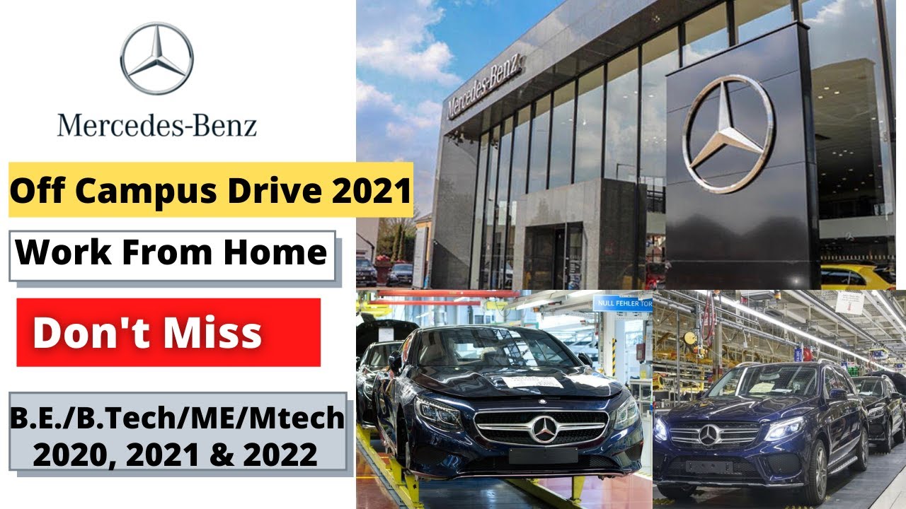 Mercedes-Benz off campus recruitment 2021| Mercedes-Benz hiring 2021 ...