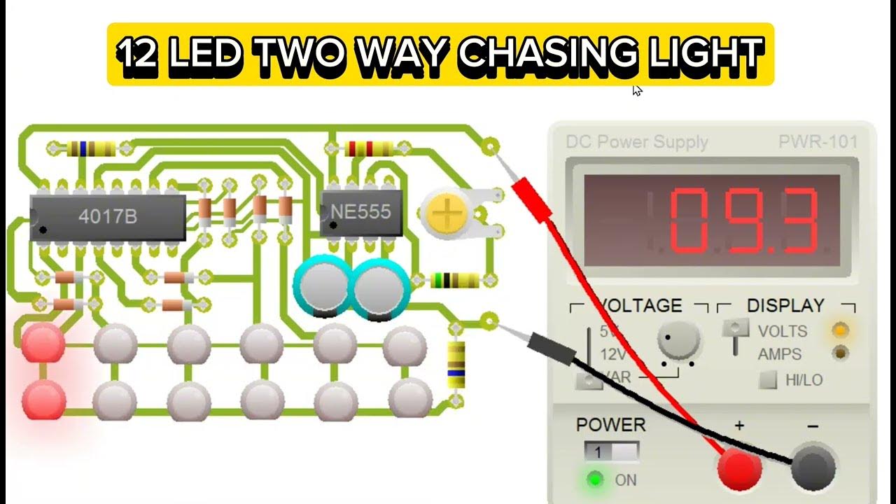 12 LED TWO WAY CHASING LIGHT - YouTube