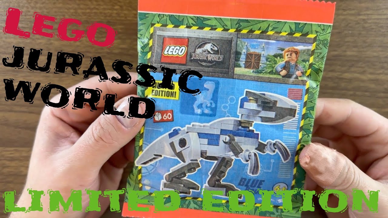LEGO Jurassic World Limited Edition Blue Raptor - YouTube
