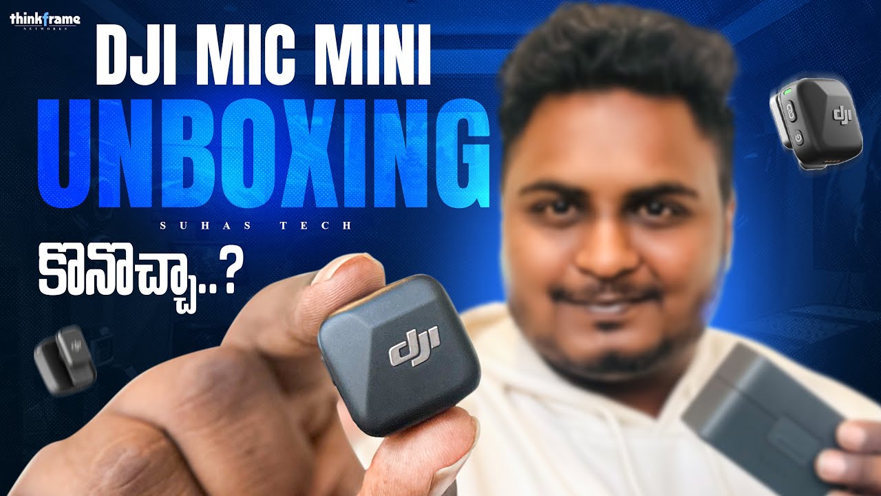 DJI Mic Mini Unboxing & Review in Telugu | Best Wireless Microphone for ...