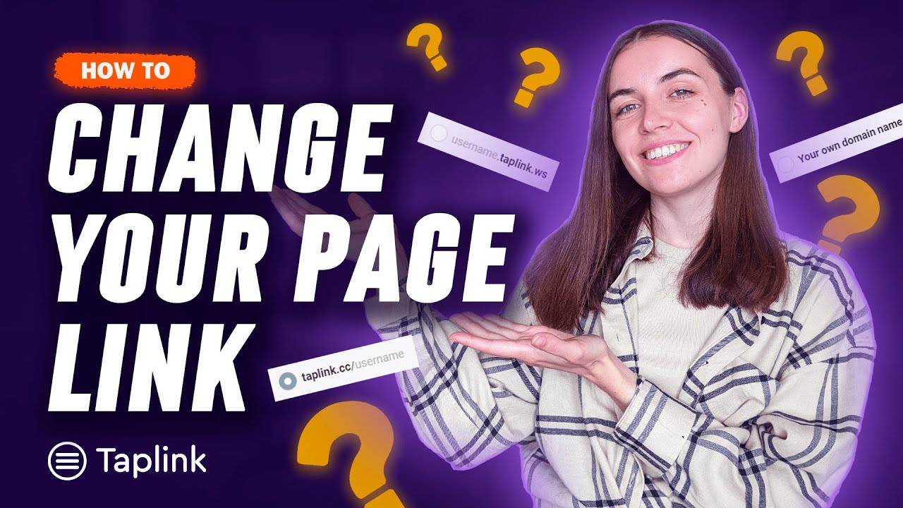 Taplink Tutorial: How to change your page link? - YouTube