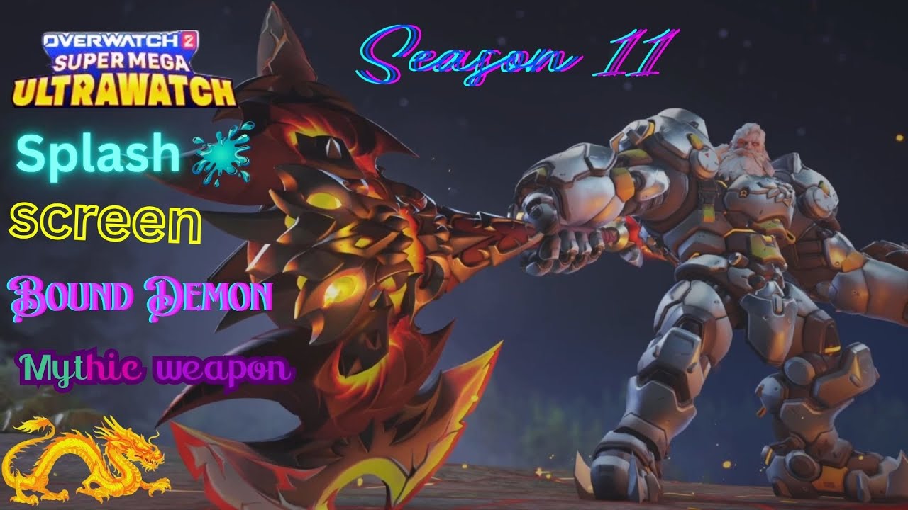 Overwatch2 Mythic Weapon Bound Demon Splash💦 screen #reinhardt # ...