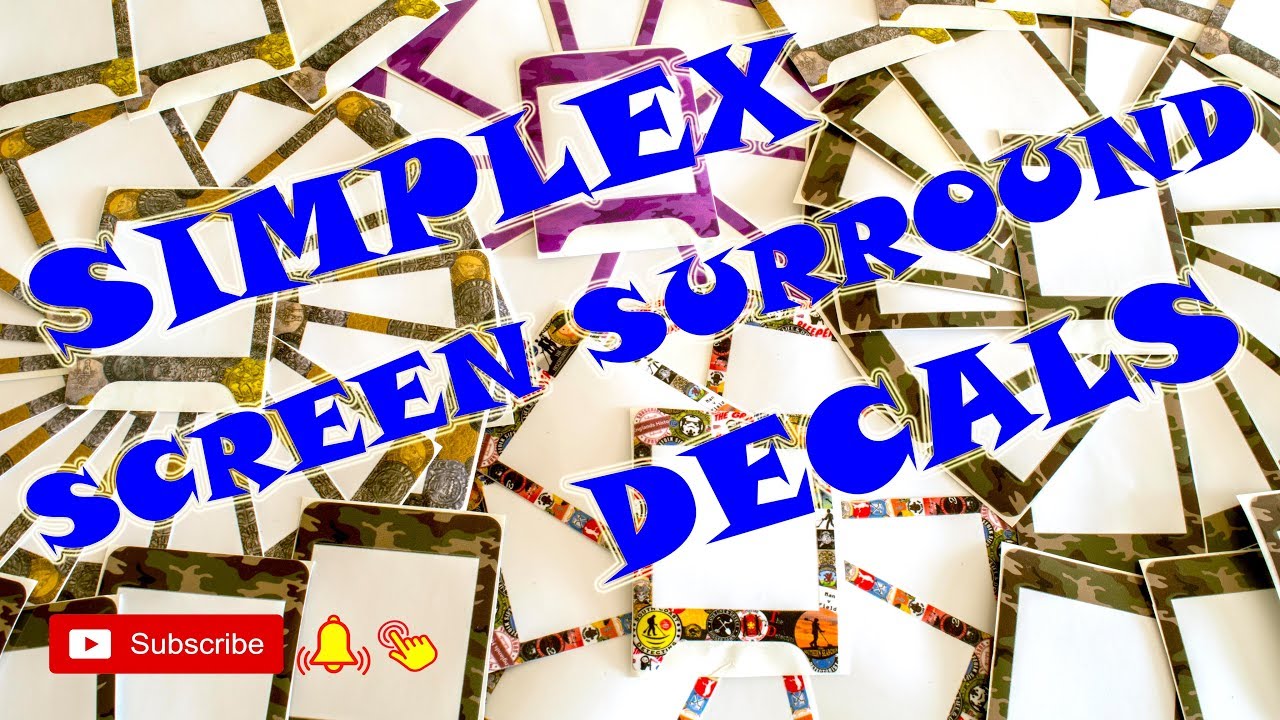 SIMPLEX SCREEN SURROUND DECALS METAL DETECTING UK - YouTube