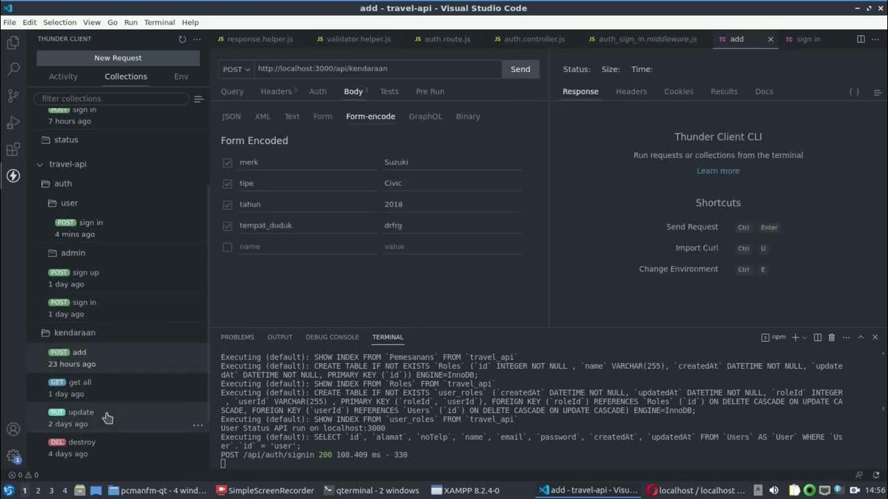 REVIEW CODE TRAVEL API - EXPRESS JS & SEQUELIZE - YouTube