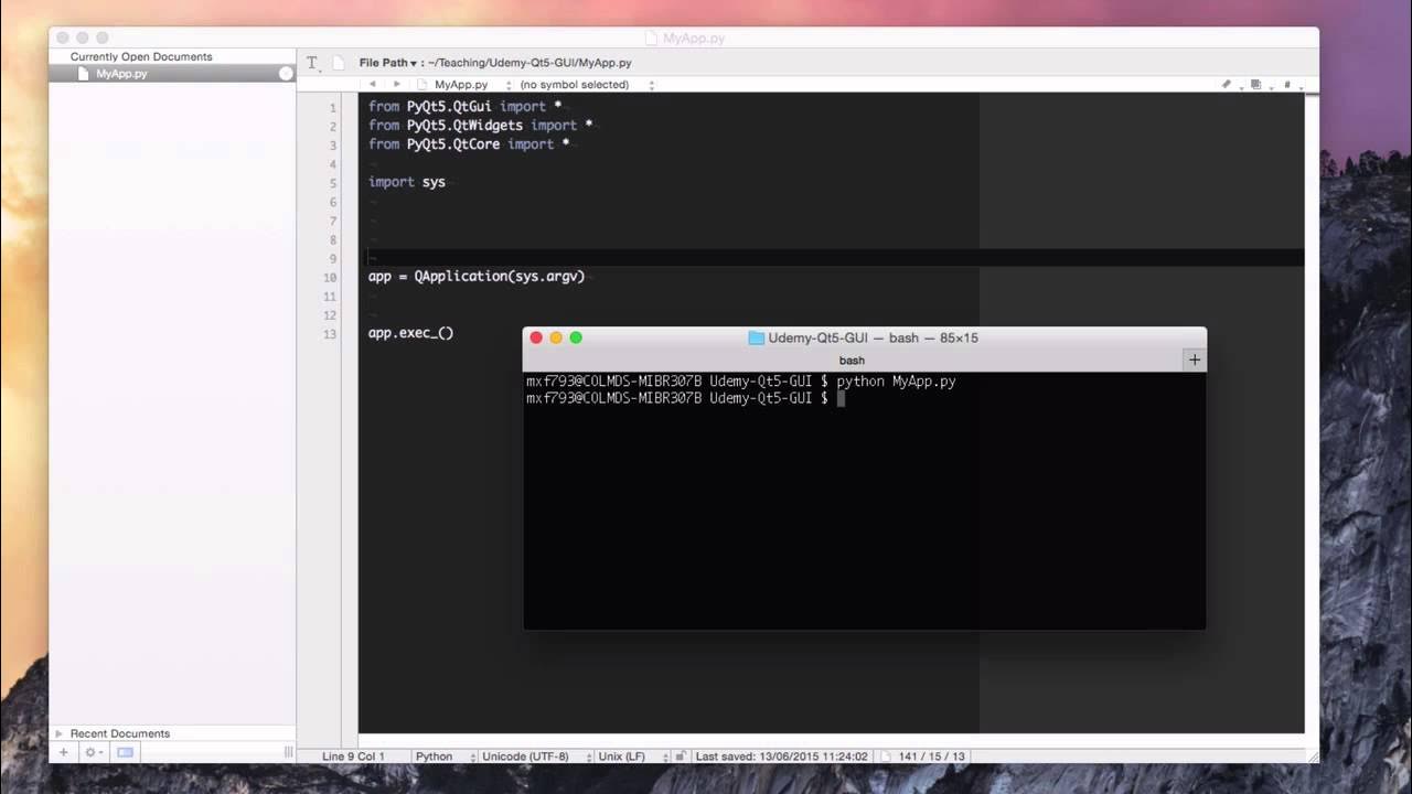 Creating Guis With Pyqt Lecture 5 Creating A Window Youtube
