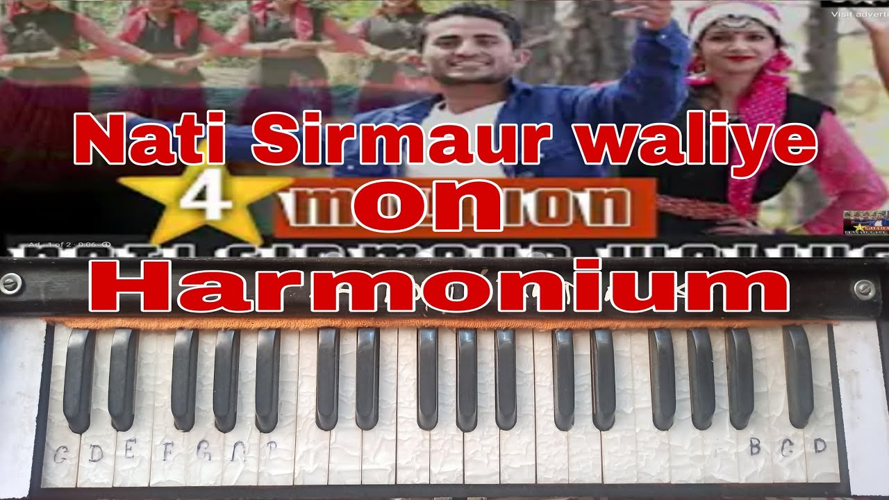 Himachali song Nati Sirmaur waliye on Harmonium easy tutorial learn fast /sirmouri Nati - YouTube