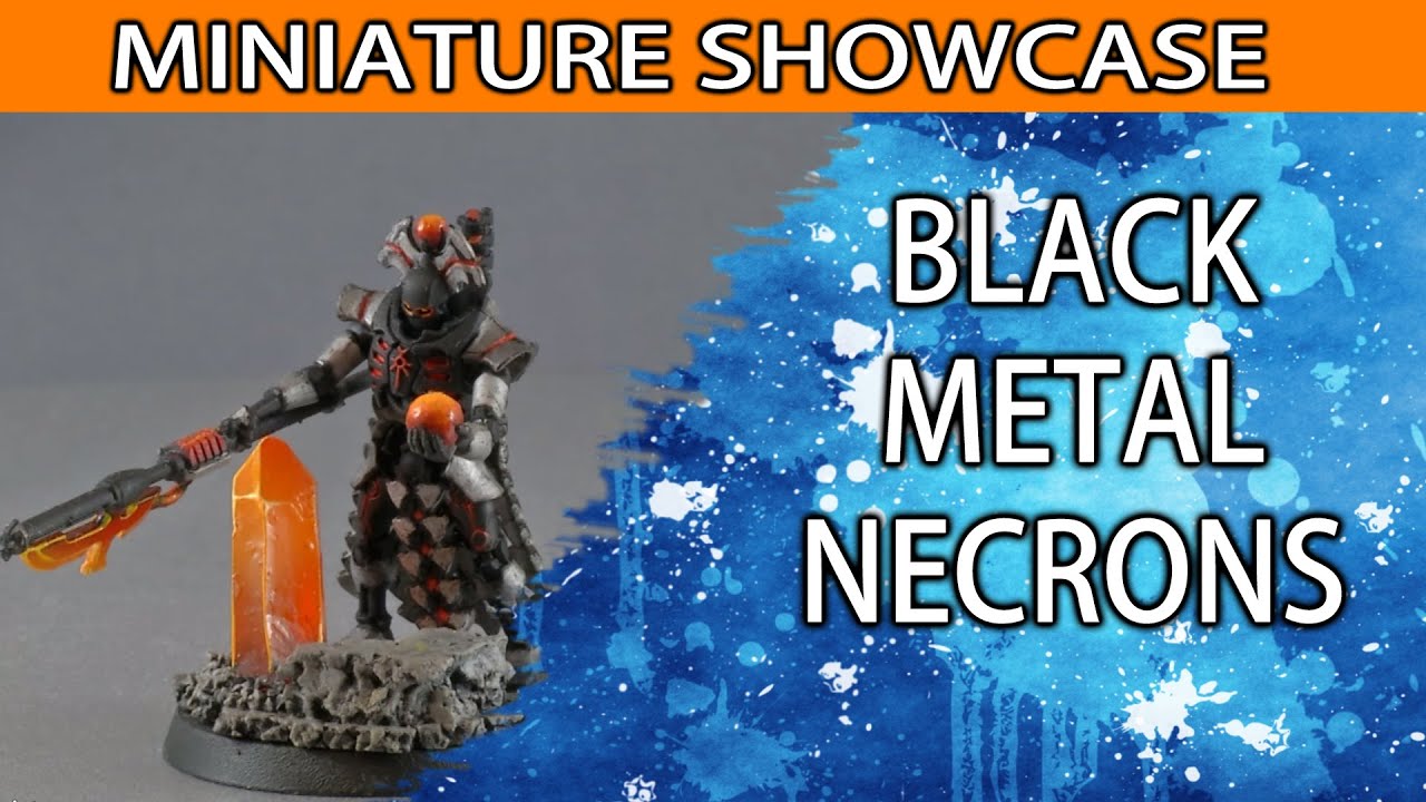 Black Metal Necrons - Level 1 & 2 Top Miniatures [HD Showcase] - YouTube