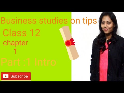 Class 12 : Business studies |Chapter 1 - YouTube