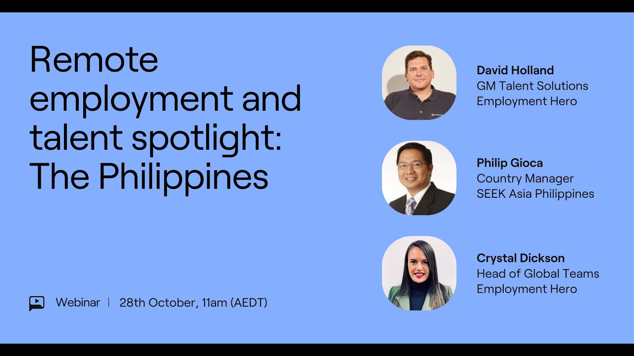 Remote Employment and Talent Spotlight | The Philippines - YouTube