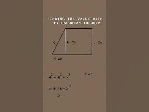 Finding the value of X by using Pythagorean Theorem II #shorts #maths #pythagoras_theorem - YouTube