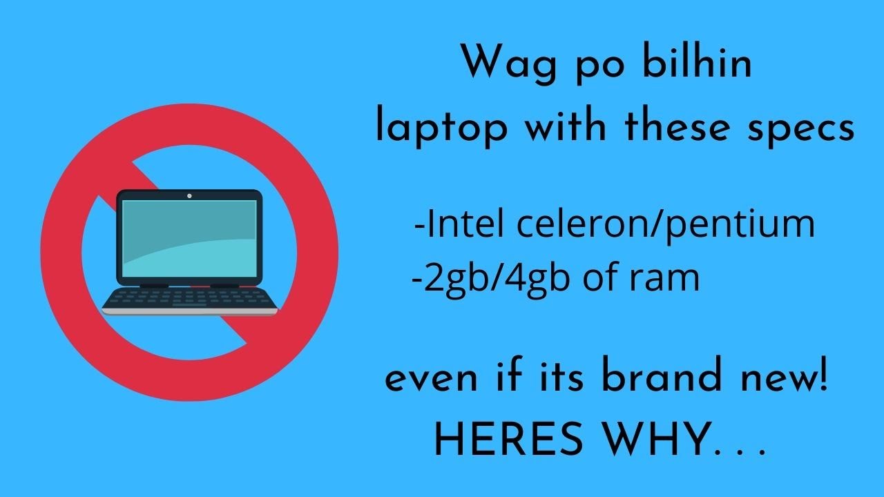 How to choose a BRAND-NEW LAPTOP (tagalog) - YouTube