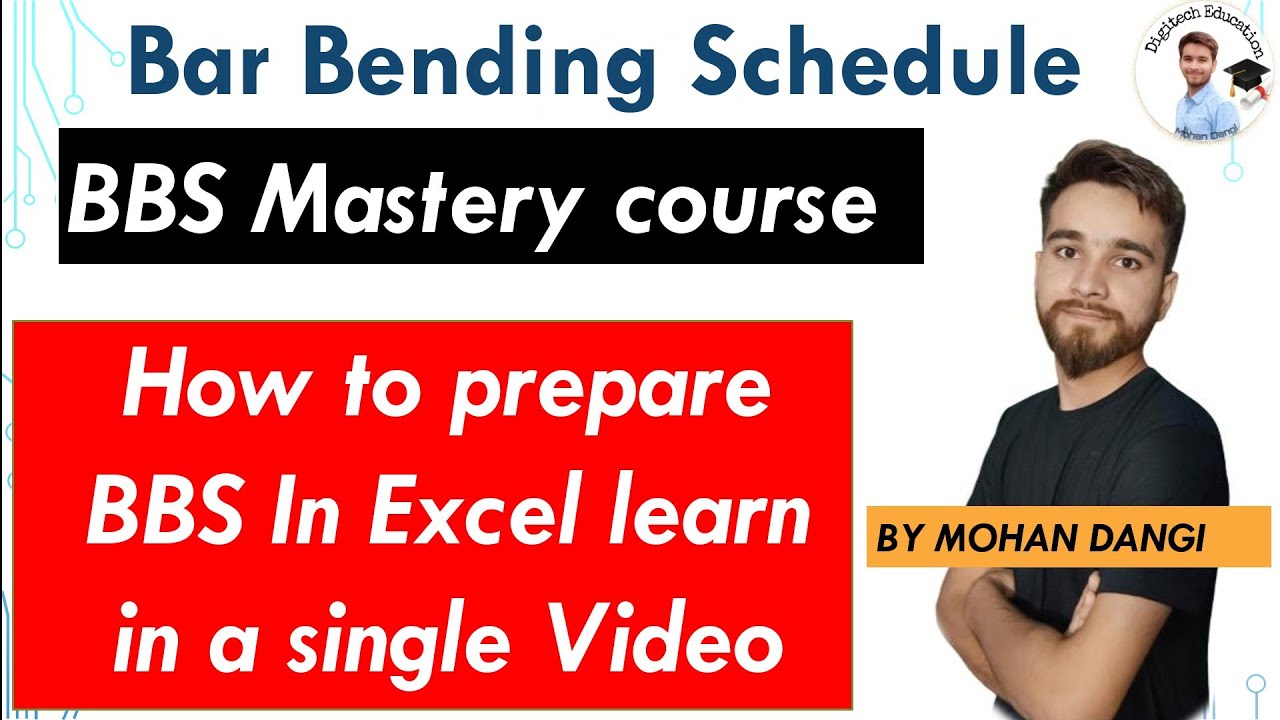 How to prepare BBS in excel learn in a single video | #bbs # ...