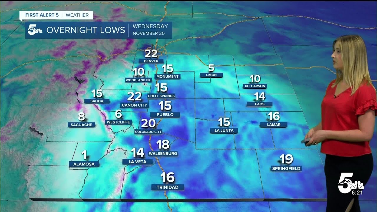 It will be very cold on Wednesday morning in Colorado - YouTube