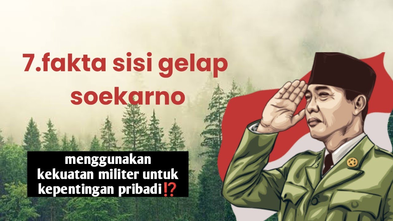 sisi gelap Soekarno‼️ menghalalkan segala cara untuk jadi presiden ...