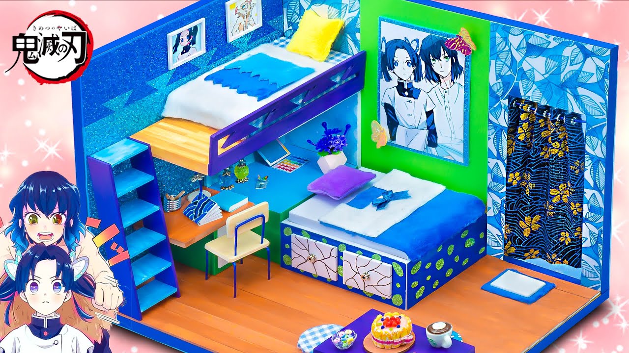 Build Couple Room for Inosuke x Aoi | Making Demon Slayer House | DIY ...