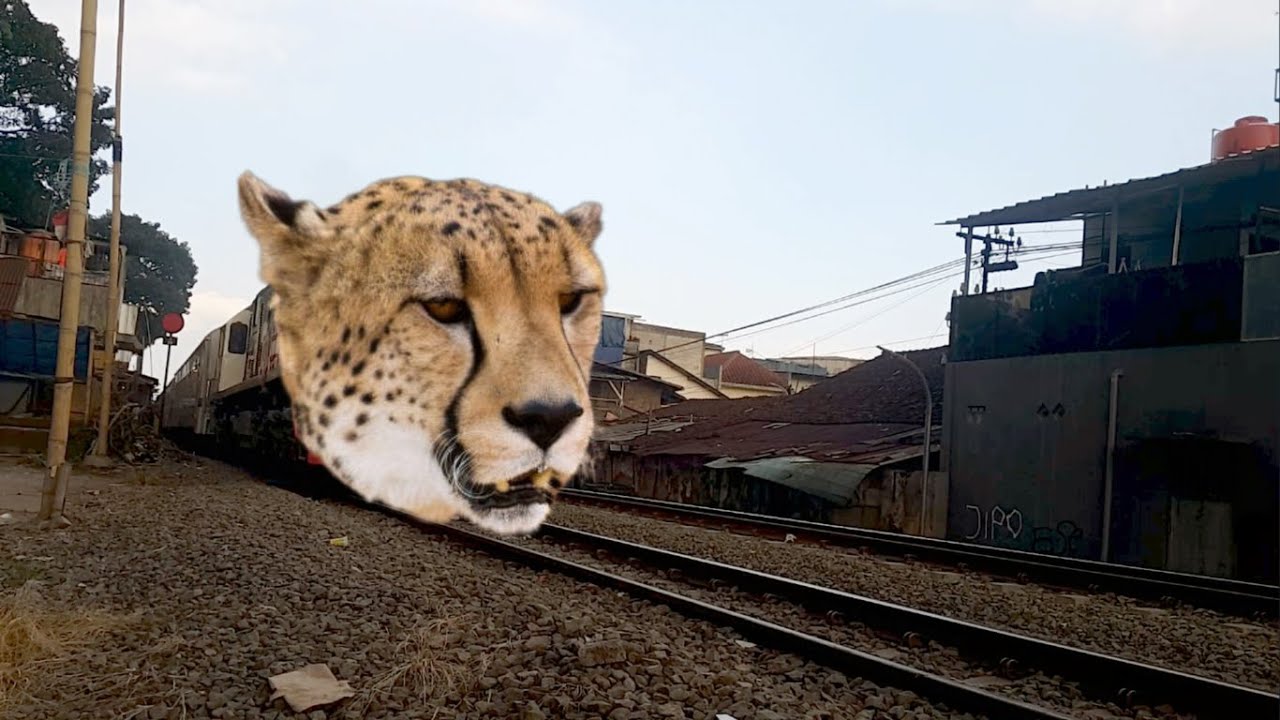The train turns into a cheetah - YouTube