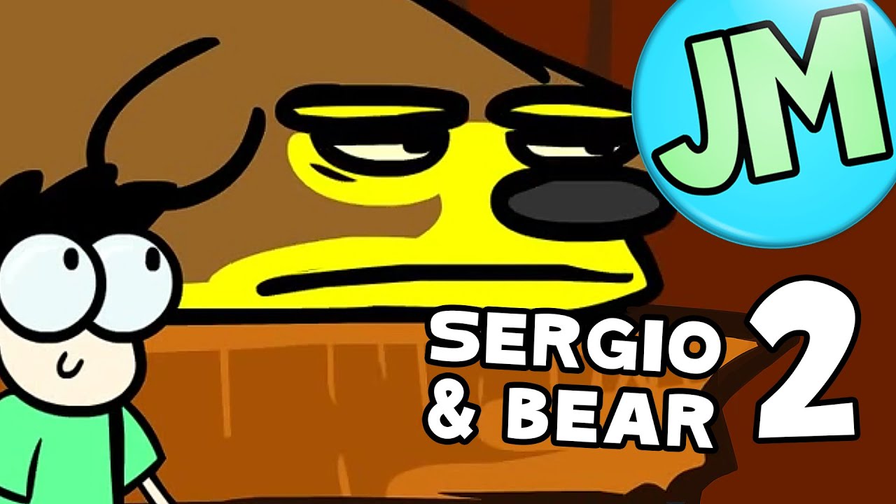 Sergio and Bear 2 (original cartoon!) - Jaxamoto - YouTube