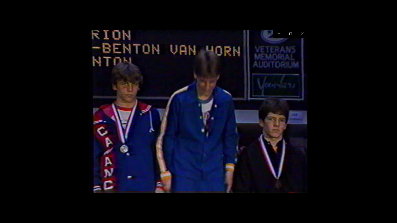 1985 IA HS St Finals 112, Terry Schmuecker vs. Randy Vogel, Dan Knight ...